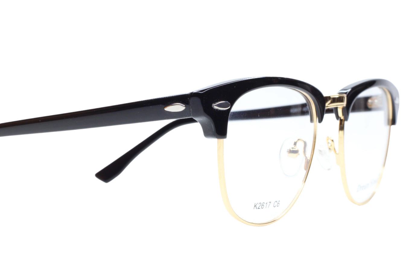Dream Himax K2617 Black Gold Clubmaster Designer Italy Eyeglasses – ABC ...